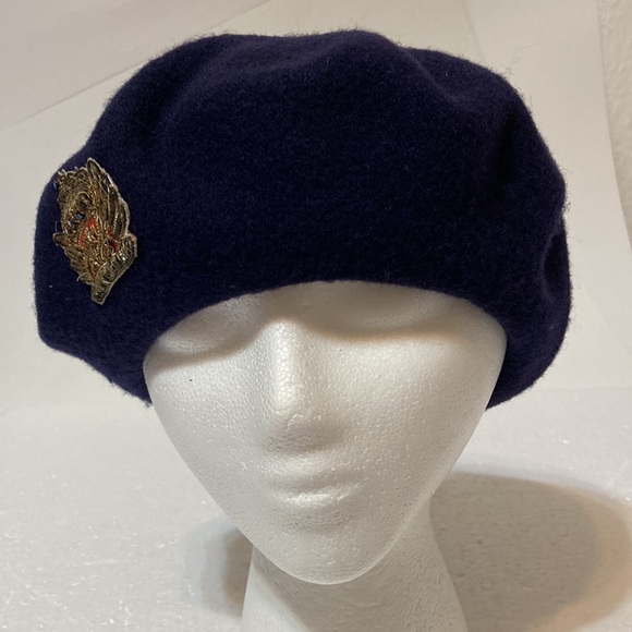DAVID | Accessories | David Vintage New Navy Wool Beret | Poshmark